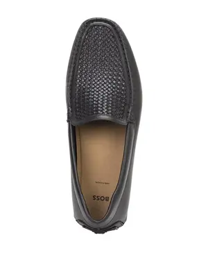 BOSS Leather Moccasins - Black
