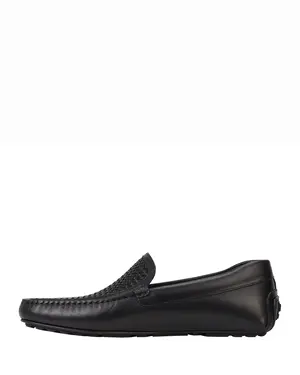 BOSS Leather Moccasins - Black