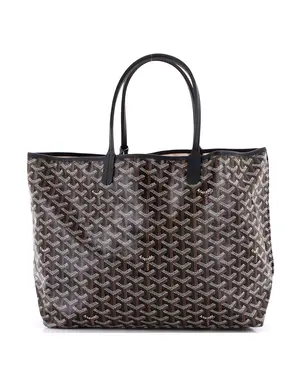 Goyard Pm Saint Louis Tote Coated Canvas - Black