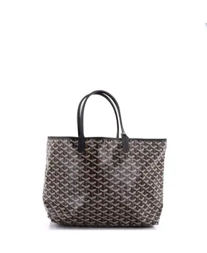 Goyard Pm Saint Louis Tote Coated Canvas - Black