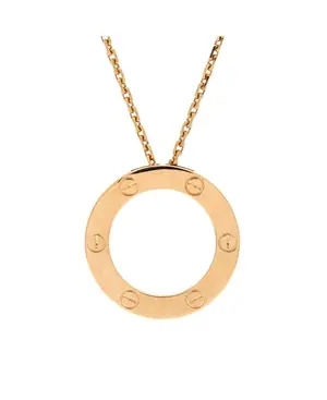 CARTIER Love Pendant Necklace 18k 16.5