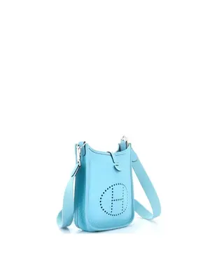Hermès Tpm Evelyne Bag Gen Iii Clemence - Blue