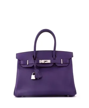Hermès Birkin 30 Handbag - Iris