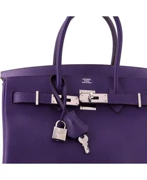 Hermès Birkin 30 Handbag - Iris