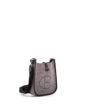 Hermès Tpm Evelyne Bag Gen Iii Felt - Gray