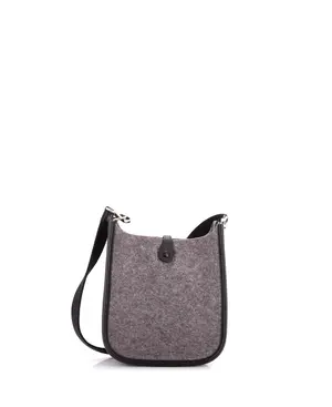 Hermès Tpm Evelyne Bag Gen Iii Felt - Gray