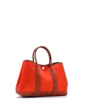 Hermès 30 Garden Party Tote Toile And Leather - Brown