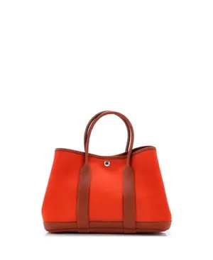 Hermès 30 Garden Party Tote Toile And Leather - Brown