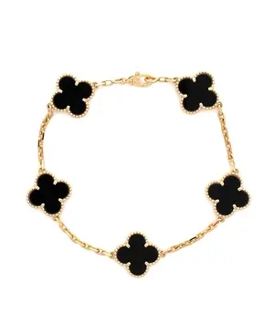 VAN CLEEF & ARPELS Vintage Alhambra 5 Motifs Bracelet - Gold