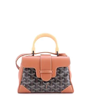 Goyard Mini Saigon Top Handle Bag - Brown