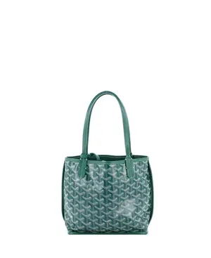 Goyard Mini Anjou Reversible Tote Coated Canvas - Green