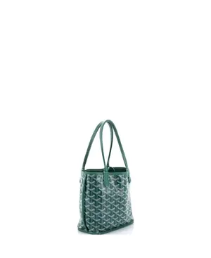 Goyard Mini Anjou Reversible Tote Coated Canvas - Green