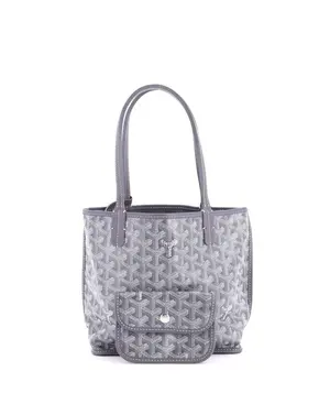 Goyard Mini Anjou Reversible Tote Coated Canvas - Gray
