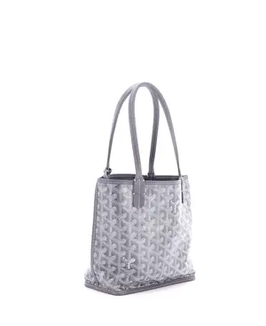 Goyard Mini Anjou Reversible Tote Coated Canvas - Gray