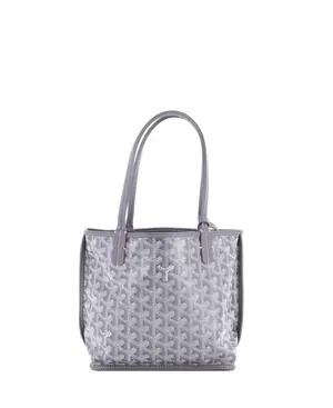 Goyard Mini Anjou Reversible Tote Coated Canvas - Gray