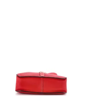 Hermès 31 Halzan Bag Clemence - Red