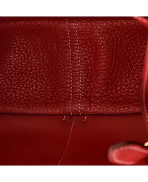 Hermès 31 Halzan Bag Clemence - Red