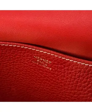 Hermès 31 Halzan Bag Clemence - Red
