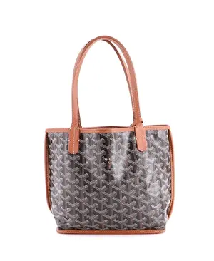 Goyard Anjou Reversible Tote Coated Canvas - Brown
