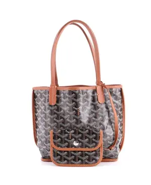 Goyard Anjou Reversible Tote Coated Canvas - Brown