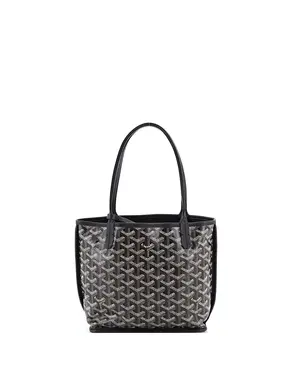 Goyard Mini Anjou Reversible Tote Coated Canvas - Black