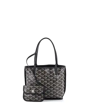Goyard Mini Anjou Reversible Tote Coated Canvas - Black