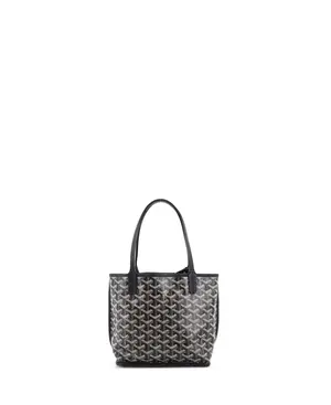 Goyard Mini Anjou Reversible Tote Coated Canvas - Black