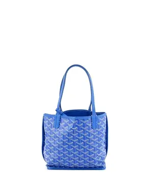 Goyard Mini Anjou Reversible Tote Coated Canvas - Blue