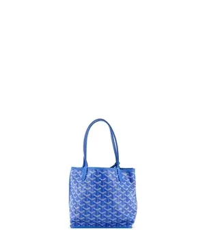 Goyard Mini Anjou Reversible Tote Coated Canvas - Blue