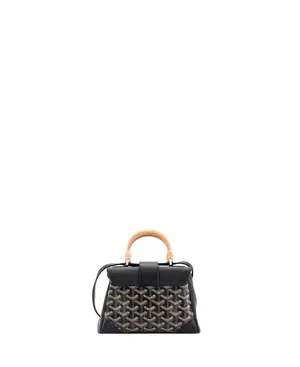 Goyard Mini Saigon Top Handle Bag - Black