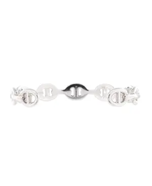 Hermès Medium Chaine D'ancre Enchainee Cuff Bracelet - Sterling Silver