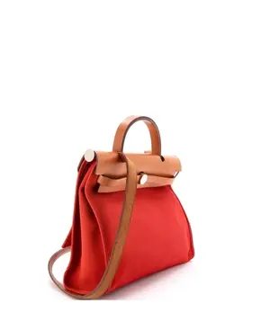 Hermès 31 Herbag Zip - Red