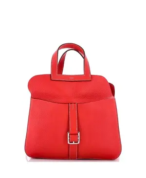 Hermès 31 Halzan Bag Clemence - Red
