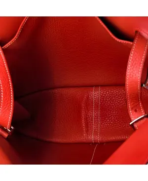 Hermès 31 Halzan Bag Clemence - Red