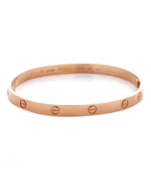 CARTIER Love Bracelet In 18k Rose Gold