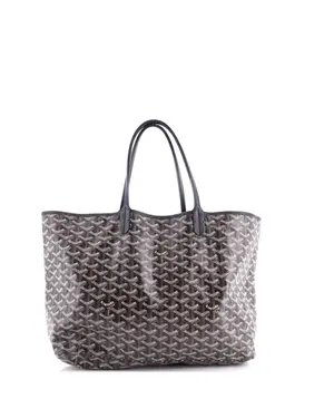 Goyard Gm Saint Louis Tote Coated Canvas - Black