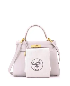 Hermès Kelly 28 Handbag With Gold Hardware - Gris Perle