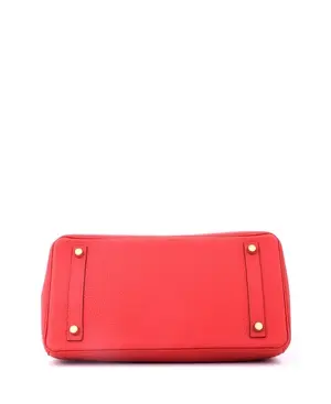 Hermès Birkin 30 Handbag With Gold Hardware - Geranium