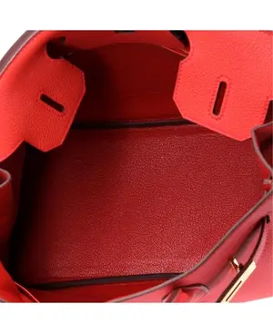 Hermès Birkin 30 Handbag With Gold Hardware - Geranium