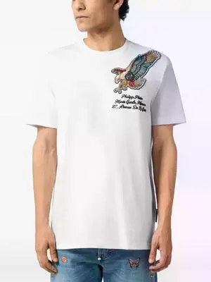 Philipp Plein Round Neck T-shirt Eagle Montecarlo