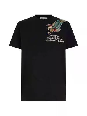 Philipp Plein Round Neck T-shirt Eagle Montecarlo - Black