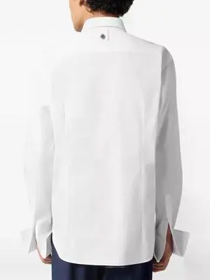 BILLIONAIRE Pleated Shirt - White