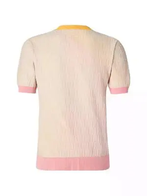 Fendi Textured Knit T-shirt - Neutrals