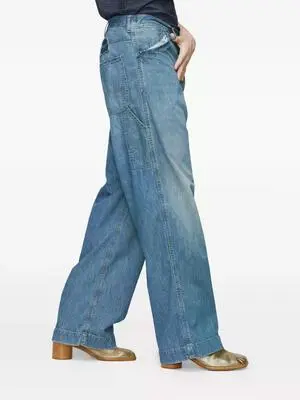 MAISON MARGIELA Logo-patch Washed Jeans