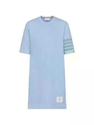 Thom Browne 4-bar Jersey Mini Dress - Blue