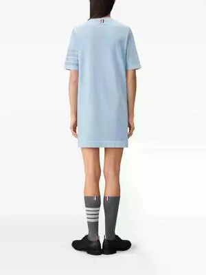 Thom Browne 4-bar Jersey Mini Dress - Blue