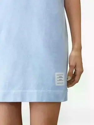 Thom Browne 4-bar Jersey Mini Dress - Blue