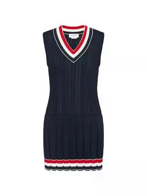 Thom Browne Striped Cable Mini Dress - Blue
