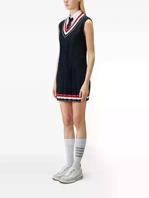 Thom Browne Striped Cable Mini Dress - Blue