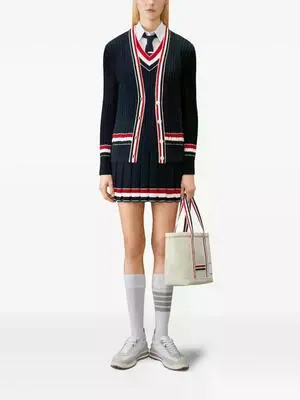 Thom Browne Striped Cable Mini Dress - Blue